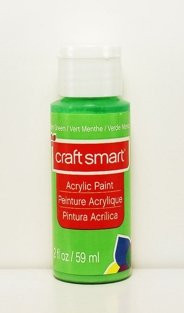 Craft Smart Acrylic Paint 2 Fl.oz. 1 Bottle 50 + Colors (Mint Green ...