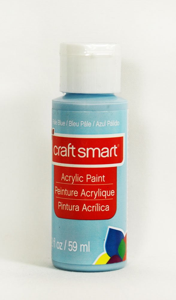 Craft Smart Acrylic Paint 2 Fl.oz. 1 Bottle 50 + Colors (Pale Blue ...
