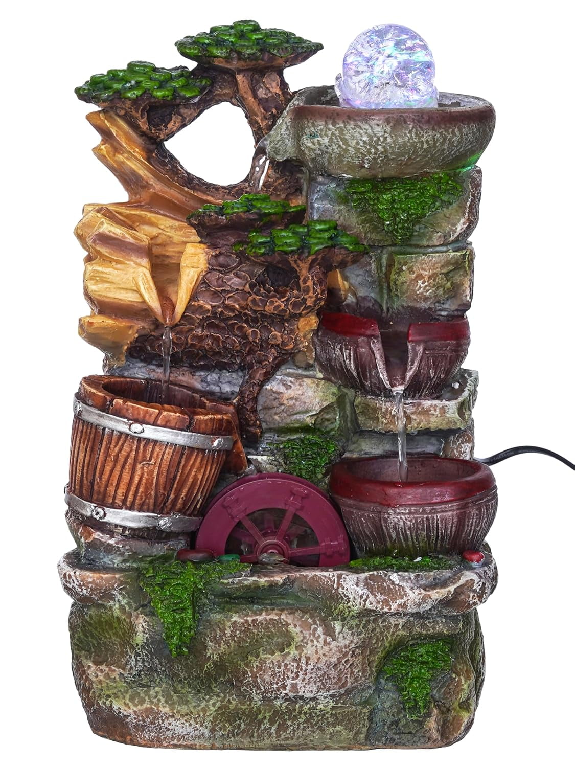 Craft Smith Polyresin Designer Tabletop Indoor Water Fountain for Home ...