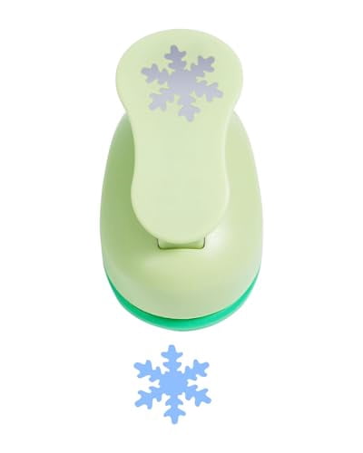 Craft Snowflakes Paper Punch, Light Green, 1-Inch Pattern Size ...