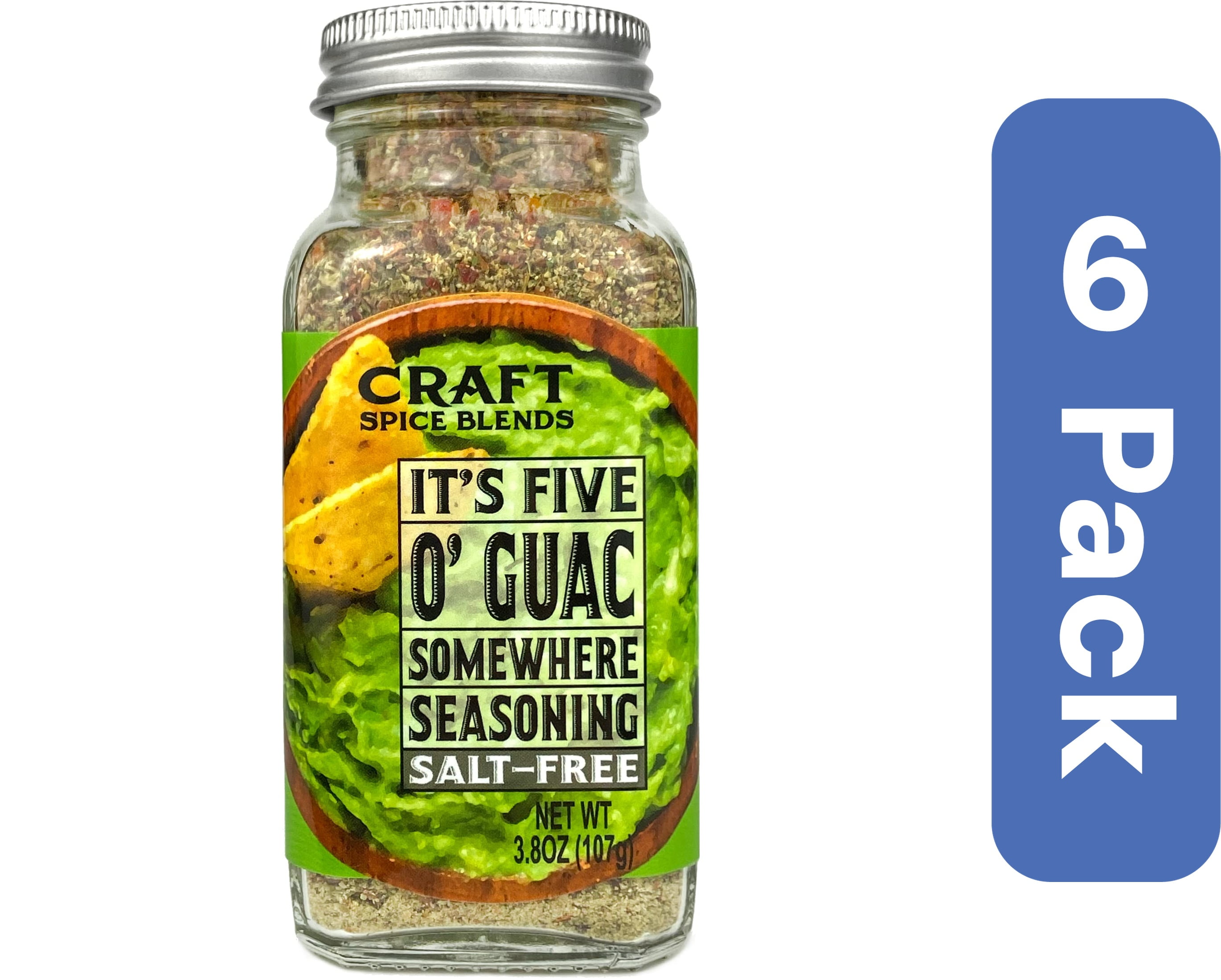 Craft Spice Blends Seasoning Five-O Guacamole Southwest 3.8oz Pack of 6 ...