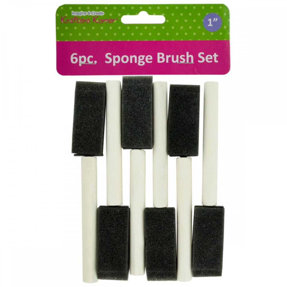 Craft Sponge Brush Set - Walmart.com
