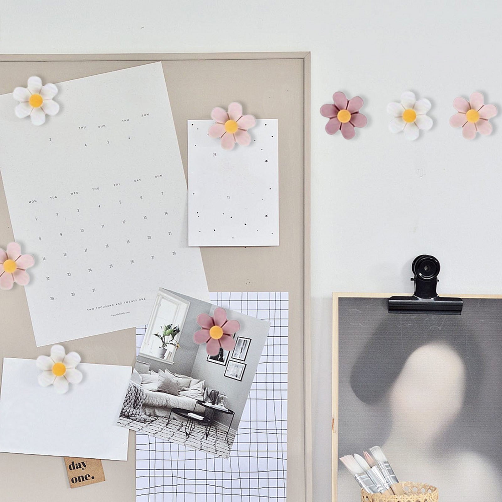 &Craft&Stationery Flower Push Pins For Cork Board Decorative Thumb ...
