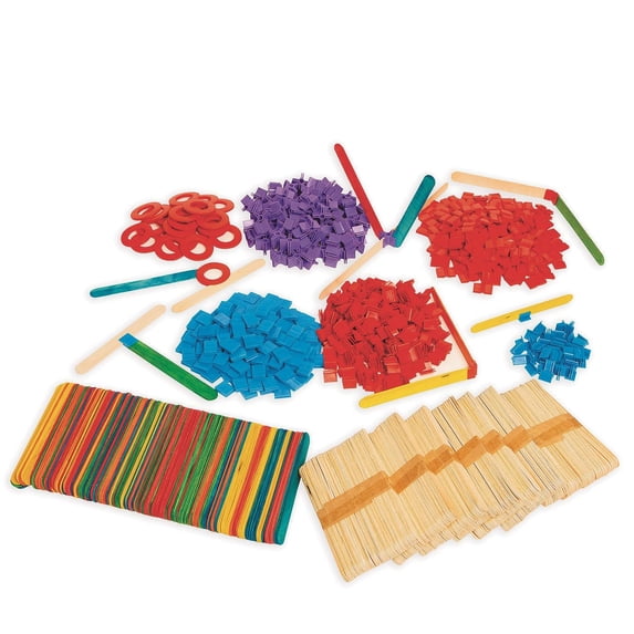 Exclusive Craft Stick Connectors STEM Easy Pack - HDPE Plastic Building ...