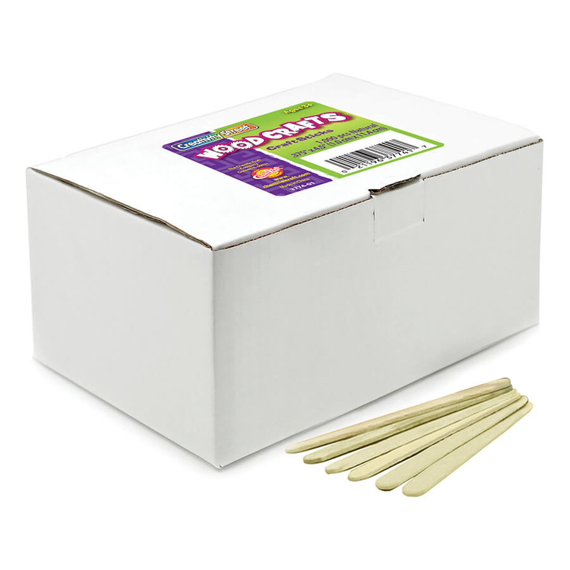 Craft Sticks, Natural Economy Grade - 1000 per Pack, 3 Packs - Walmart.com