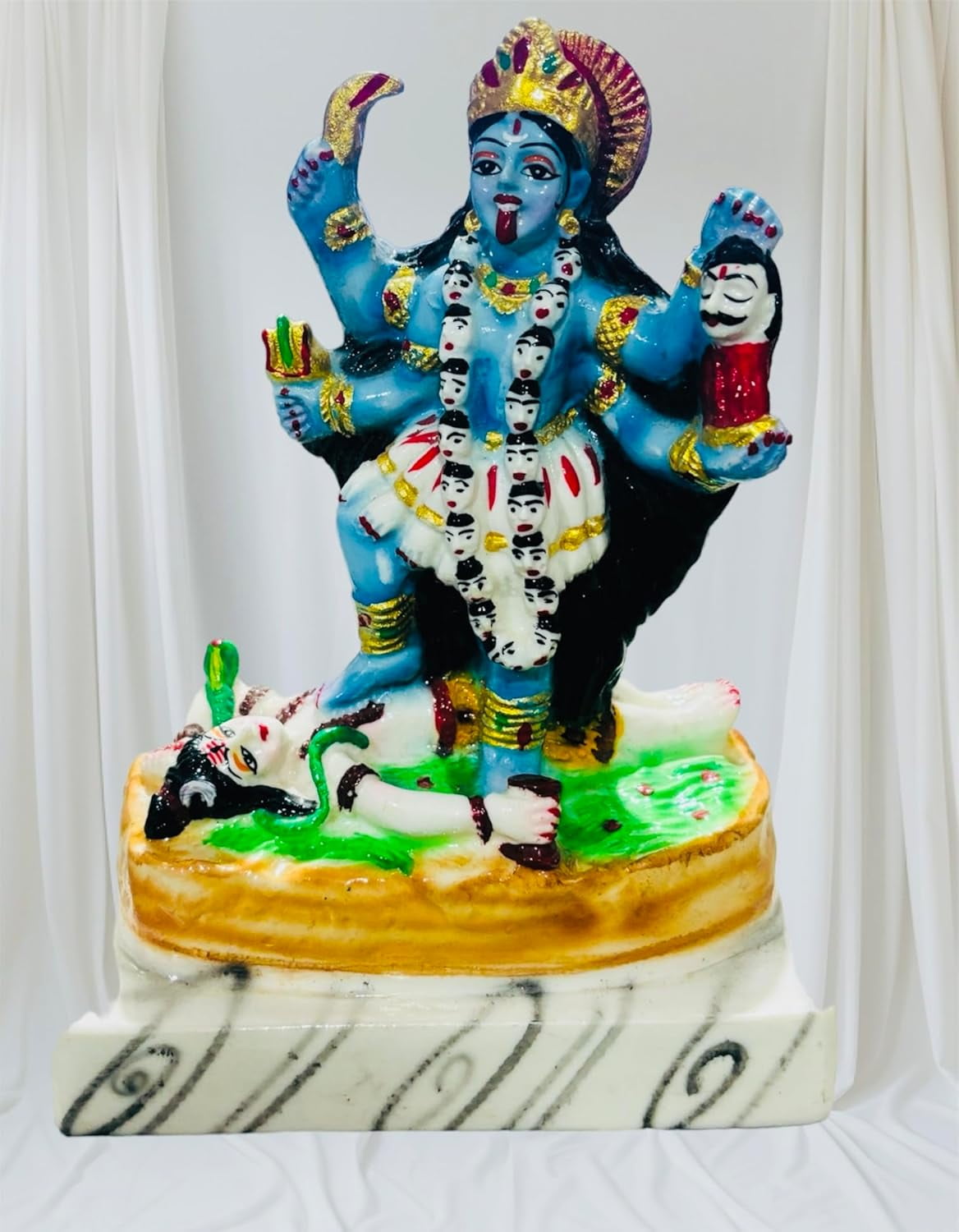 The Craft Store Maa Kali Marble Statue Idols Murti for Pooja Room Gift ...