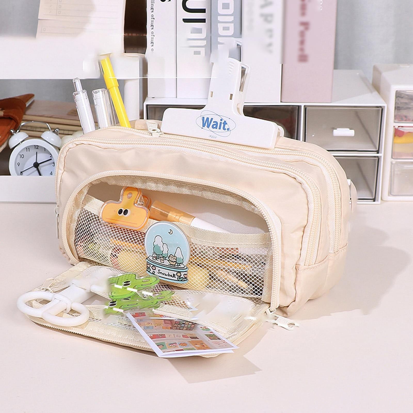 Craft Supplies,Big Capacity Pencil Case 3 Compartments Large Pencil ...