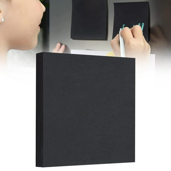 Craft Supplies,Sticky Notes 12 Sticky Notes 3"x3" Black Sticky Notes ...