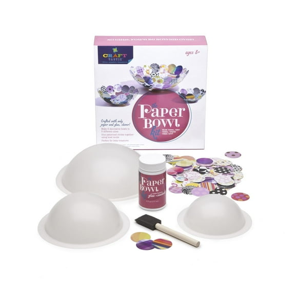 Craft-Tastic Paper Bowls Kit - Walmart.com