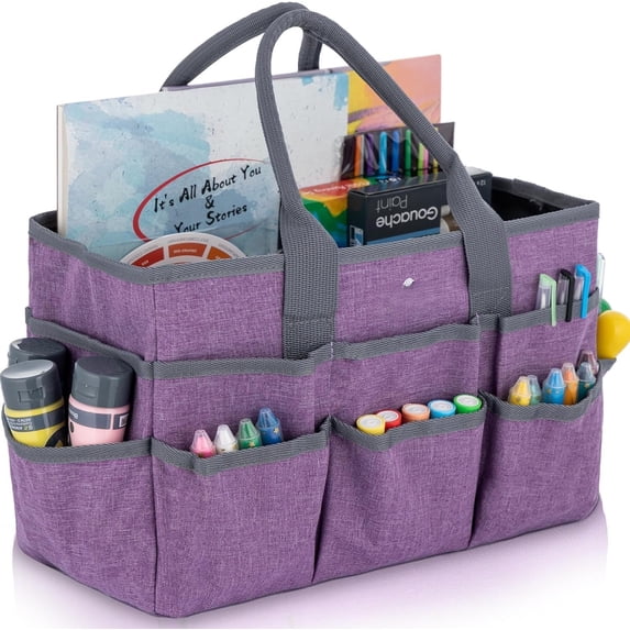 Craft Tote Bag Organizer for Art Storage, Art Tote Organization with ...
