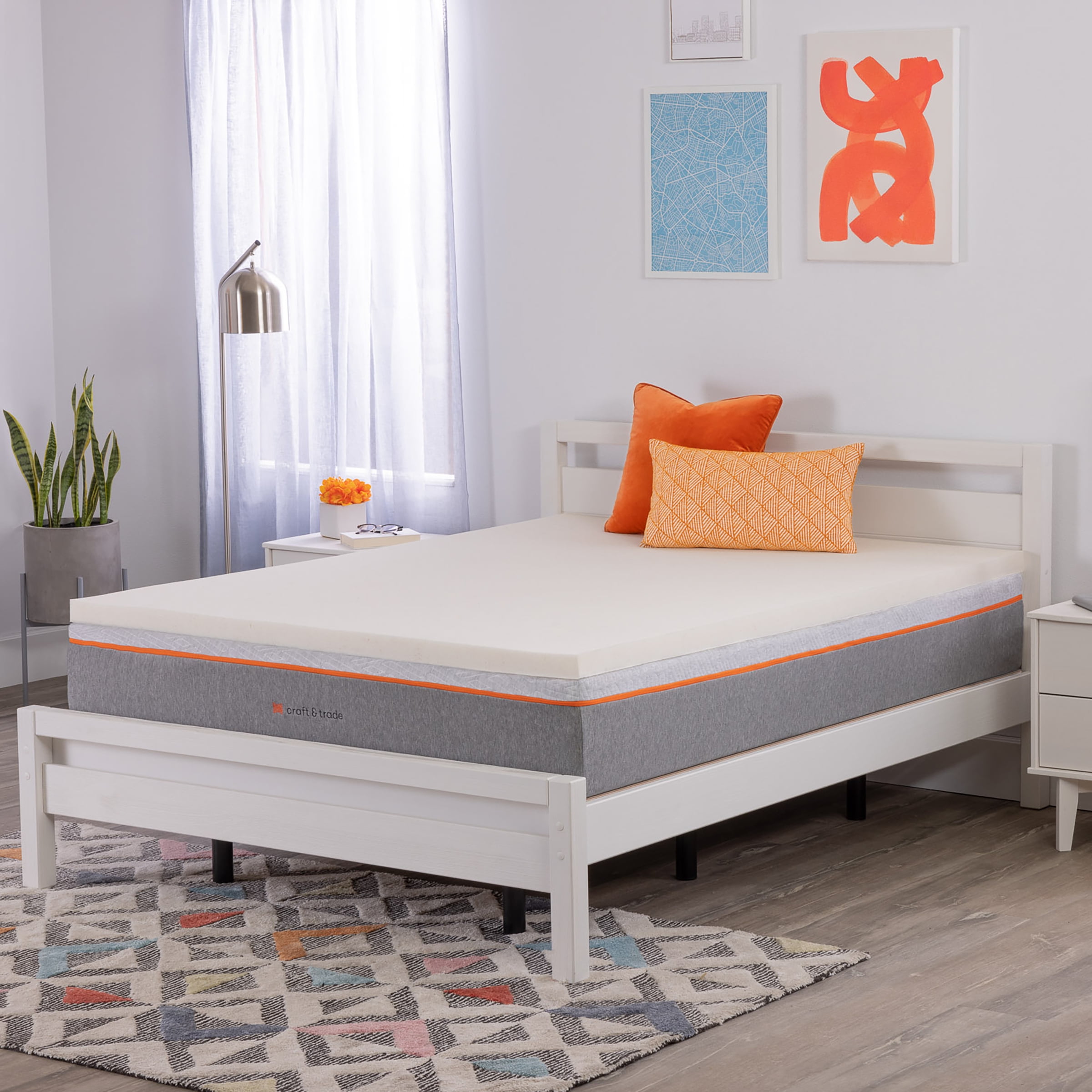 Trade 2 Cooling Memory Foam Mattress Topper with Copper Gel - Walmart.com