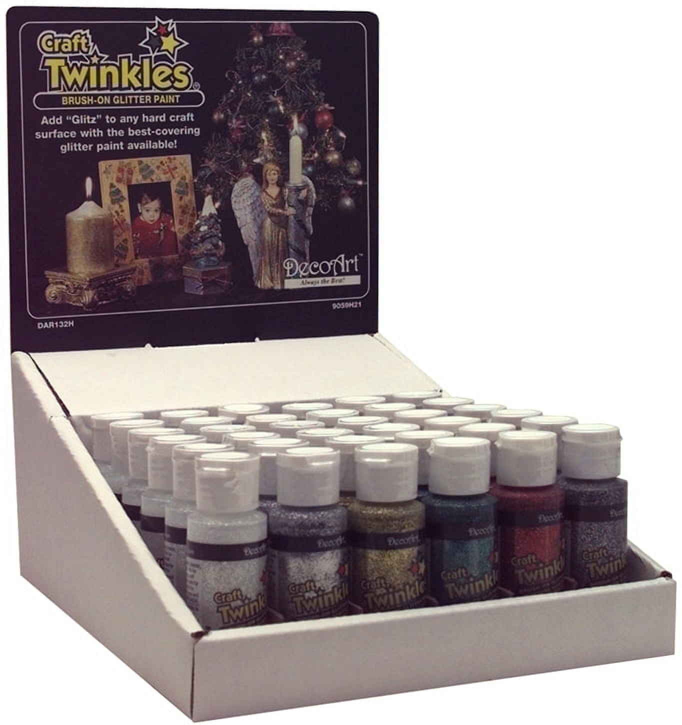 Craft Twinkles Glitter Paint 2oz-Crystal - Walmart.com