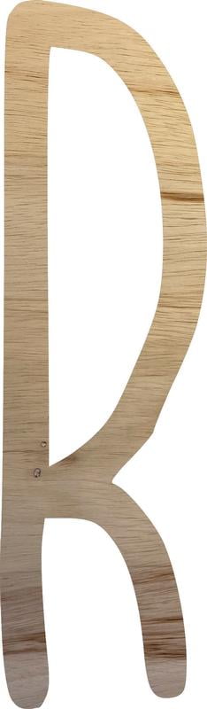 Craft Wood Blank Letters, Wooden 8'' tall Alphabet Letter R, DIY ...
