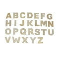 Craft Wood Block Letters, Natural, 3-Inch, 26-Piece - Walmart.com