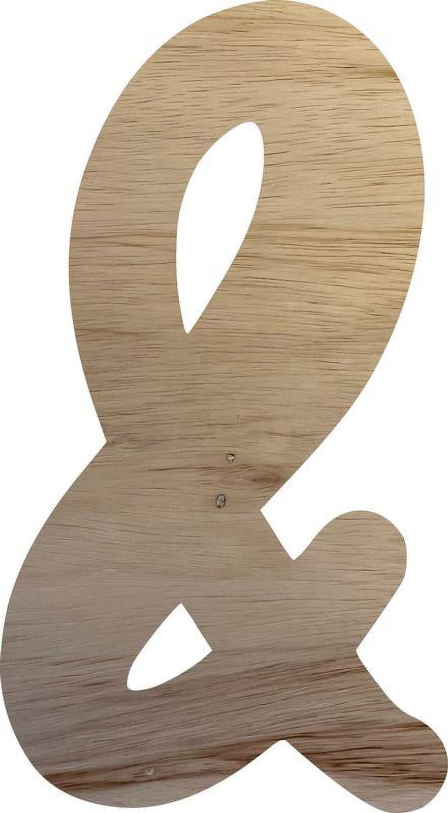 Craft Wooden Letter Cutout, Unfinished Blank 18'' tall Wood Letter ...