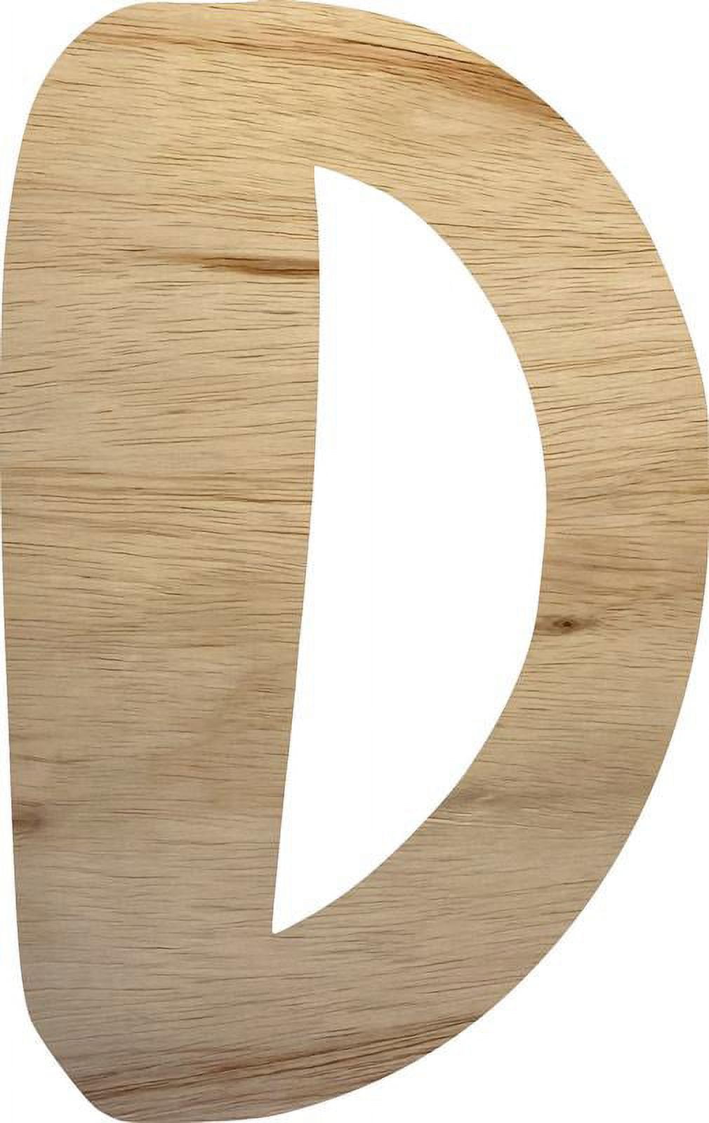 Craft Wooden Letter Cutout, Unfinished Blank 18'' tall Wood Letter D ...