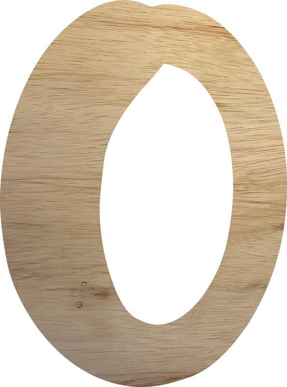 Craft Wooden Letter Cutout, Unfinished Blank 18'' tall Wood Letter O ...
