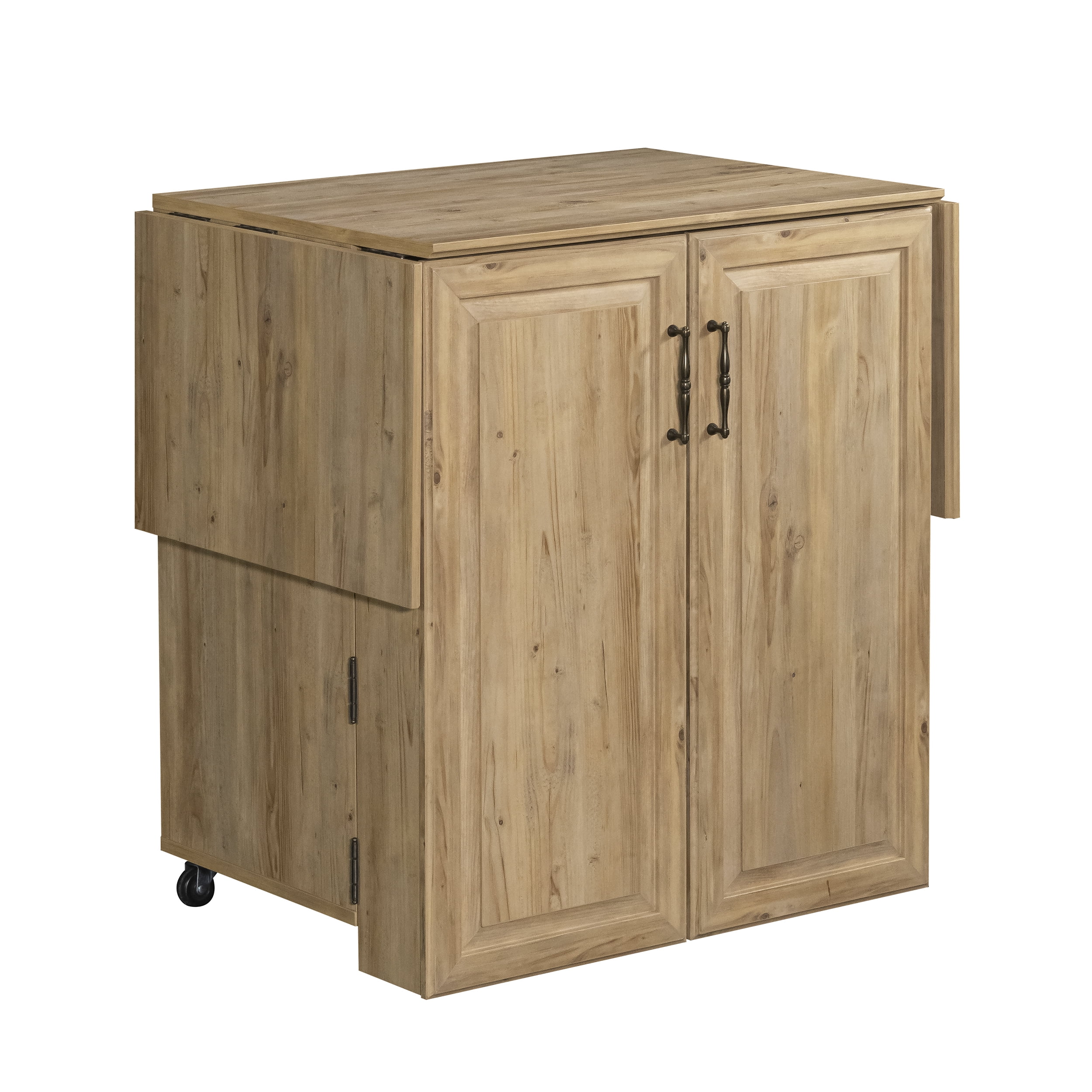 Craft Works Craft Cart in a Khaki Pine Finish - Walmart.com