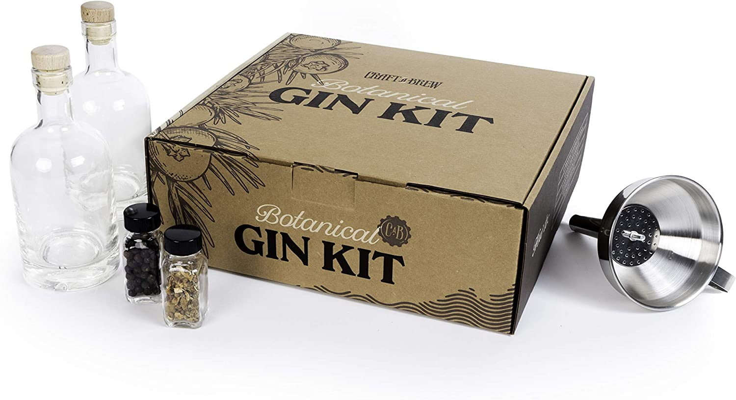 Craft a Brew Botanical Gin Kit,Transform Vodka into Gin, Includes 2 ...