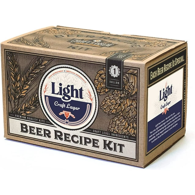 Craft a Brew Light Lager Beer Refill Recipe Kit, 1 Gallon Batch, Home ...