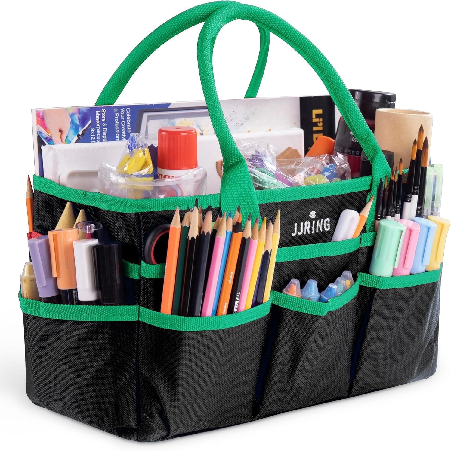 Jjring Craft and Art Organizer Tote Bag, 600D Waterproof Nylon, 16 ...