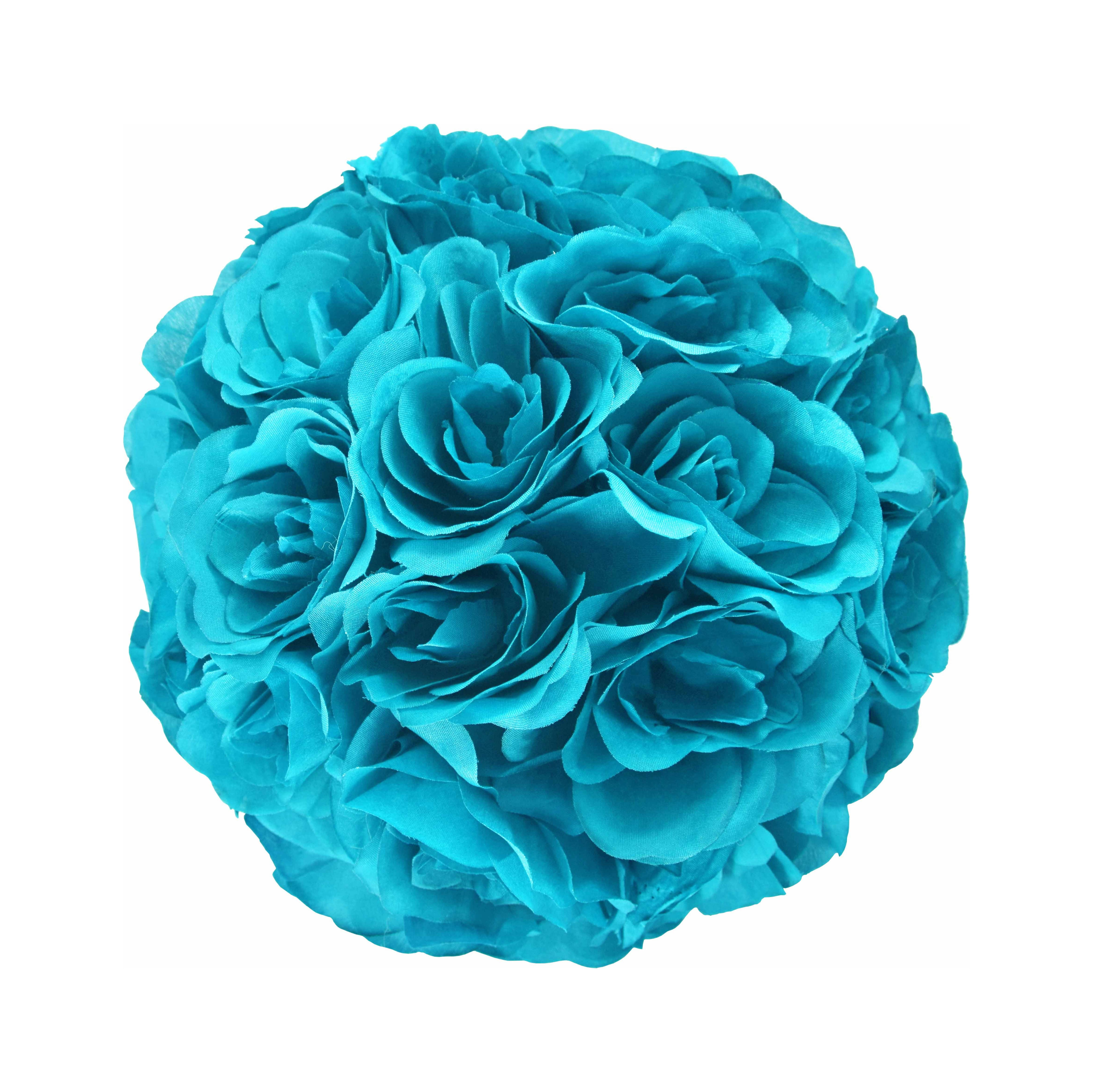 Craft and Party- 7" -10" Flower Ball Silk Rose Pomander Kissing Ball ...
