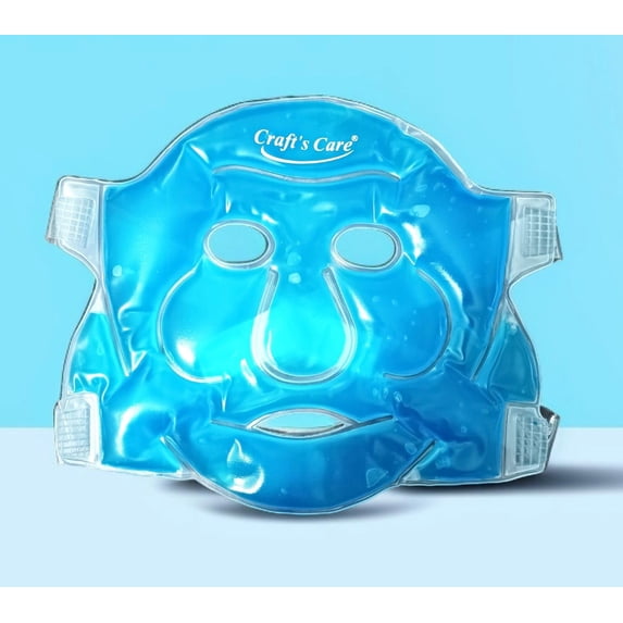 Craft's Care Hot & Cold Pack Face Mask - Reusable Gel Pad for Pain ...