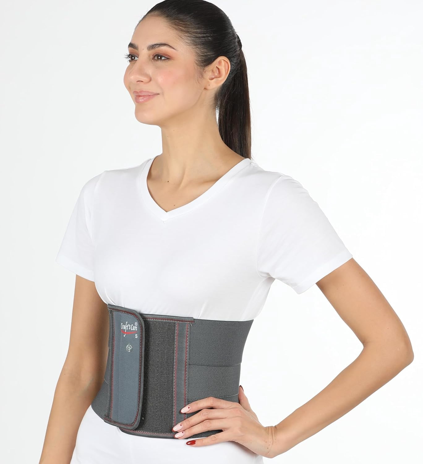 Craft's Care Abdominal Belt Brace- for Abdominal Support, Adult, Grey ...
