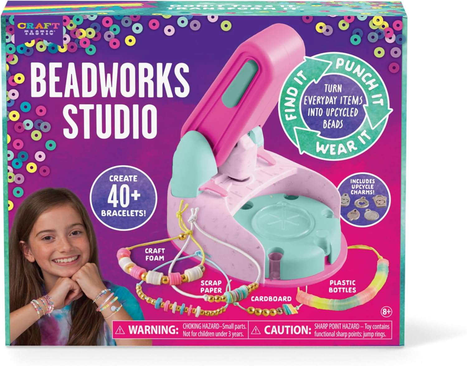 Craft Tastic Beadworks Studio [Make 40+ Bracelets!] - Walmart.com
