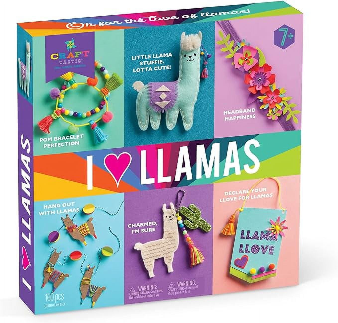 Craft-tastic – I Love Llamas Kit – Craft Kit Includes 6 Llama-Themed ...