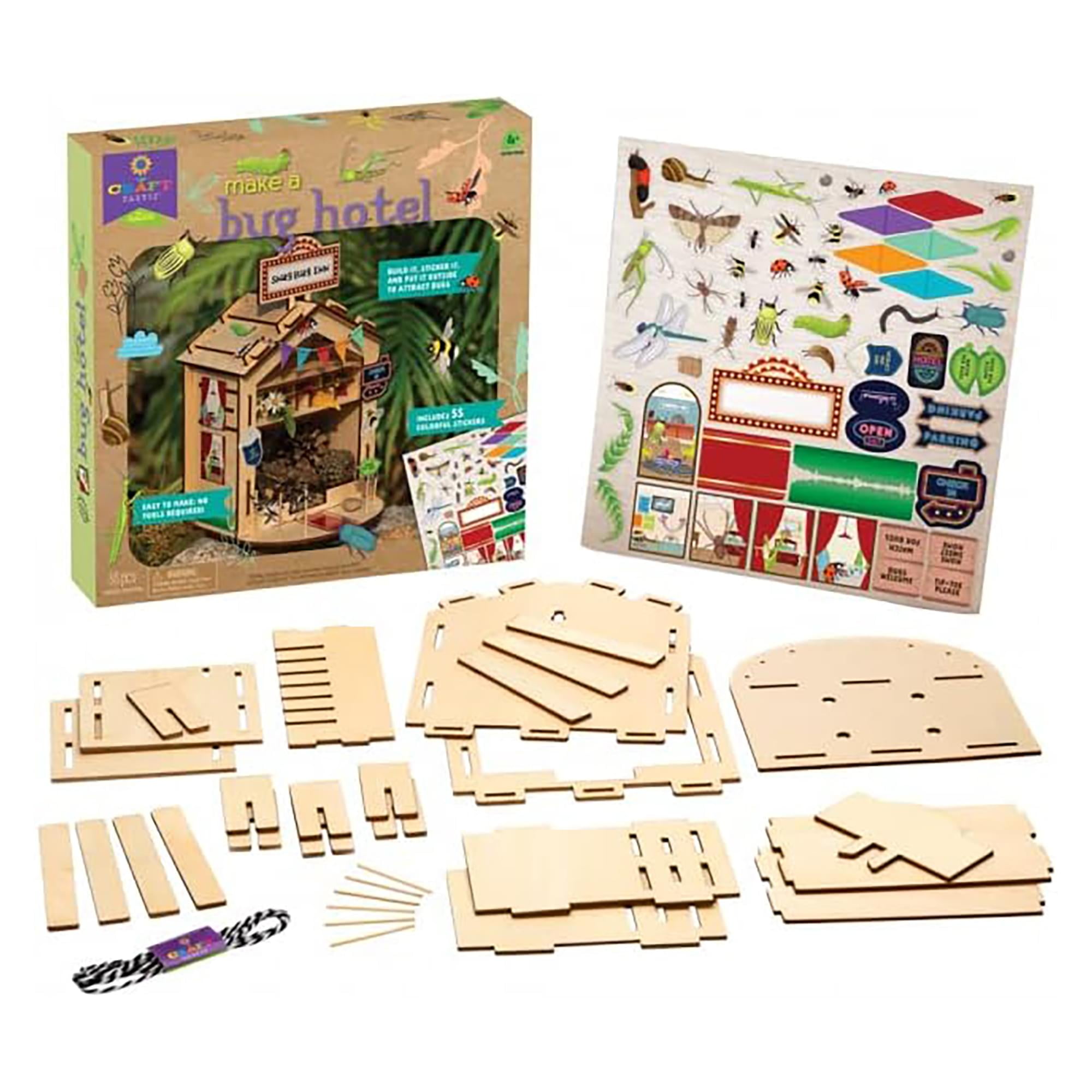 Craft-tastic Make A Bug Hotel DIY Nature Craft Kit - Walmart.com