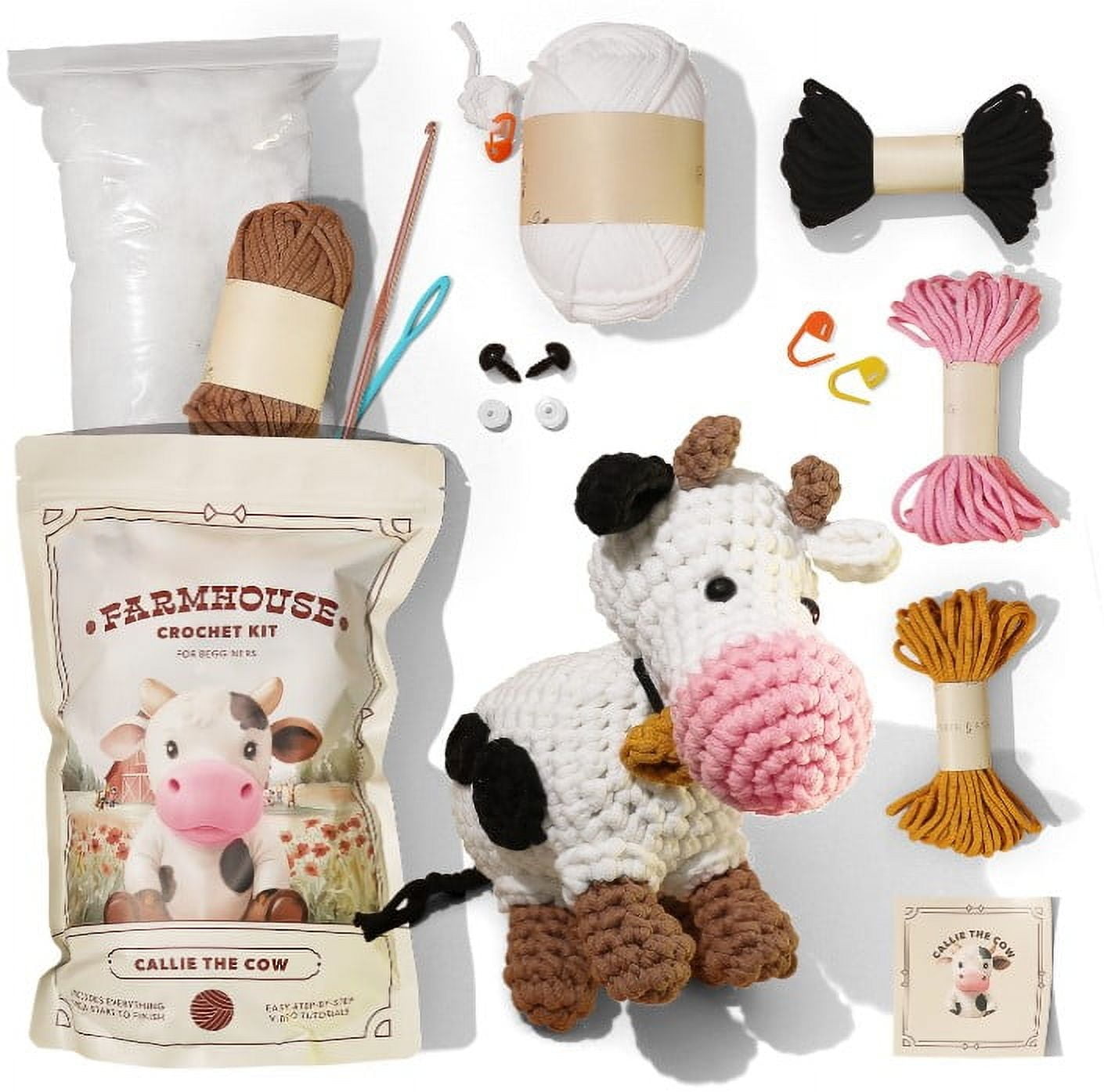 CraftBud Beginner Crochet Kit with Accessories, Amigurumi Stuffed ...