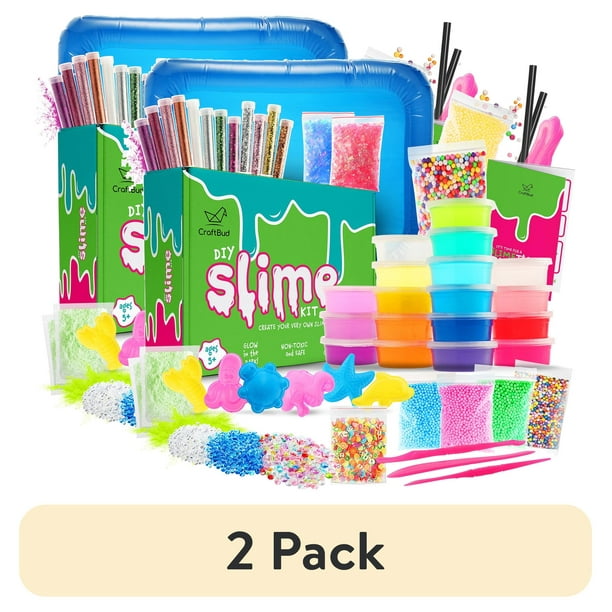 (2 pack) CraftBud Slime Kit DIY for Girls Boys , Arts & Crafts For Kids ...