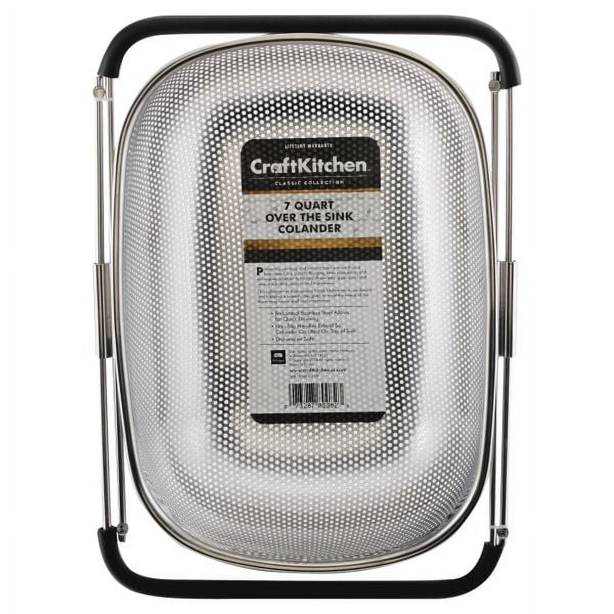 CraftKitchen 7 Quart Stainless Steel Over the Sink Colander - Walmart.com