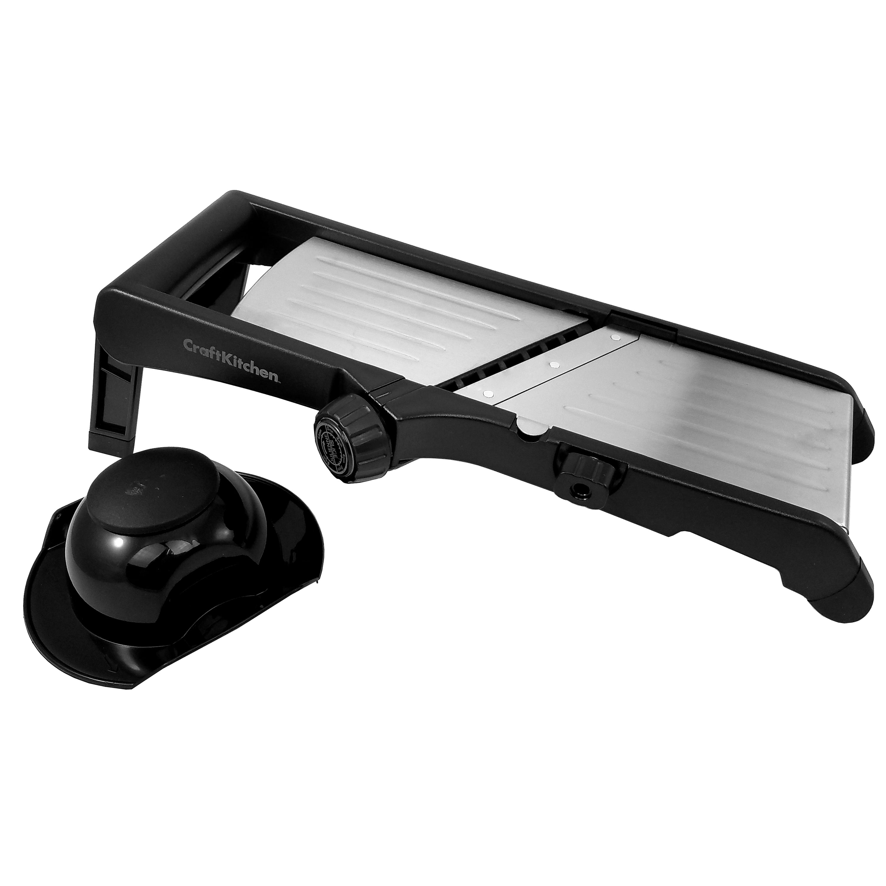 CraftKitchen Mandolin Slicing Set with Textured Stainless Steel Runway ...