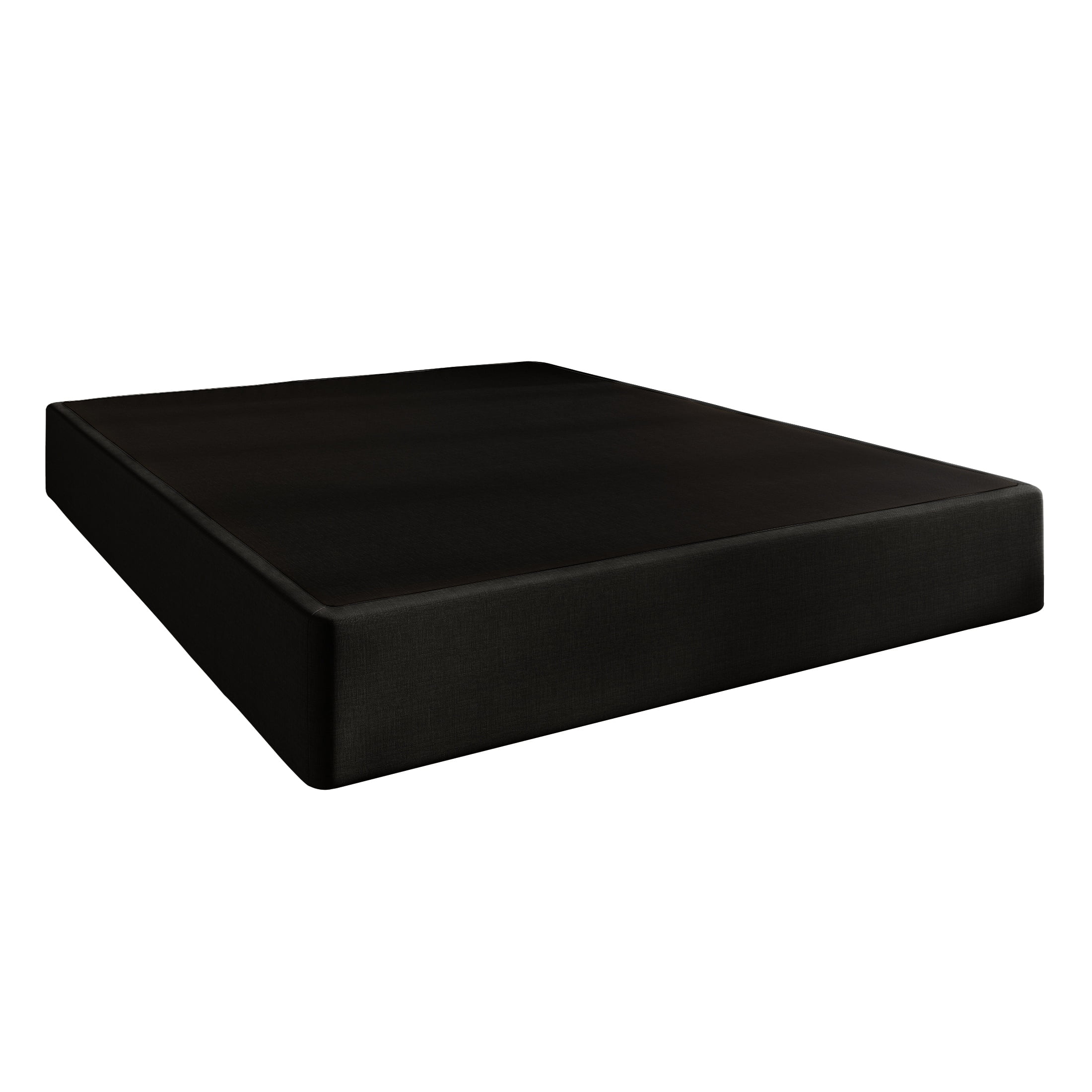 CraftPorch Upholstered Linen Metal Box Spring Black - Queen - Walmart.com