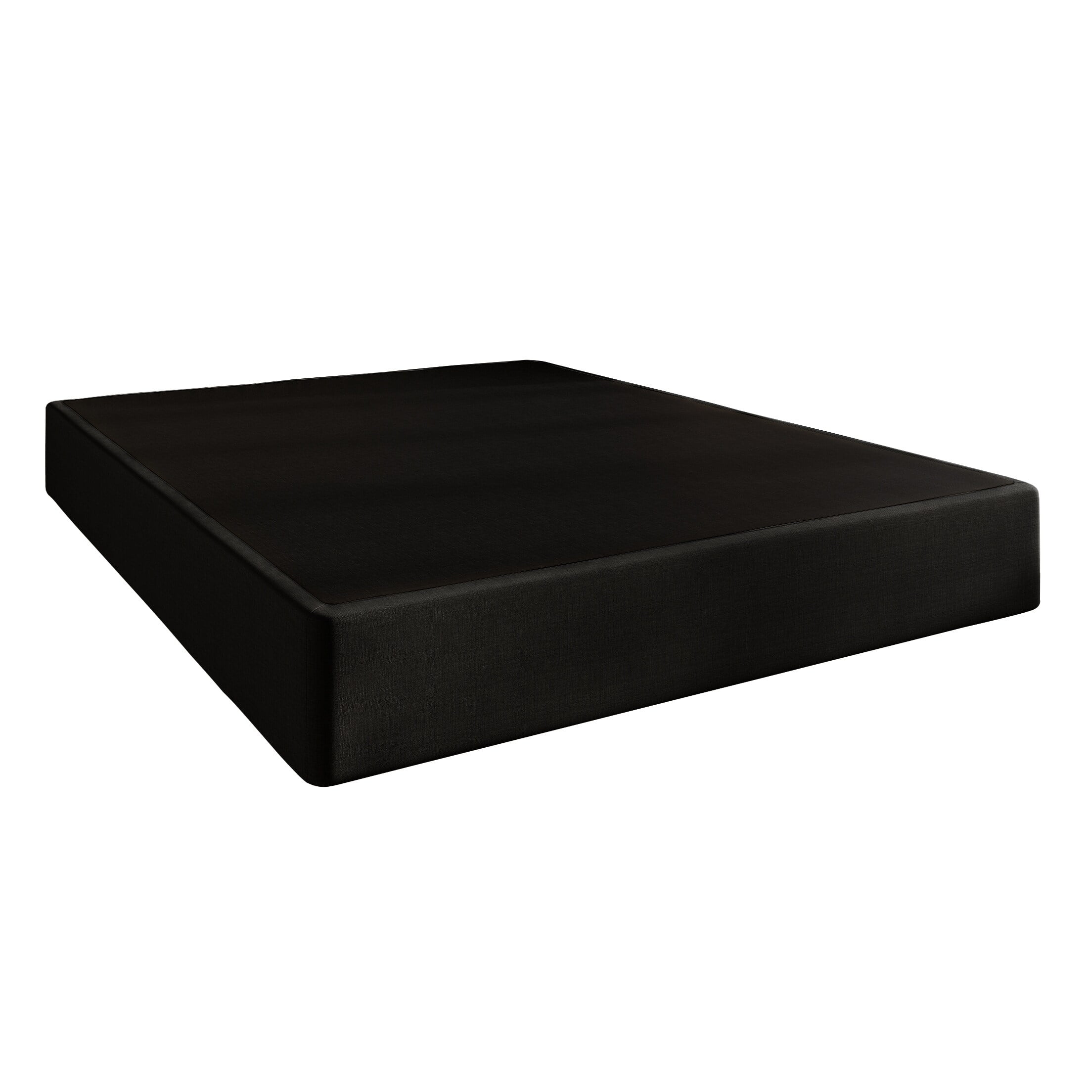 CraftPorch Upholstered Linen Metal Box Spring Black - Queen - Walmart.com
