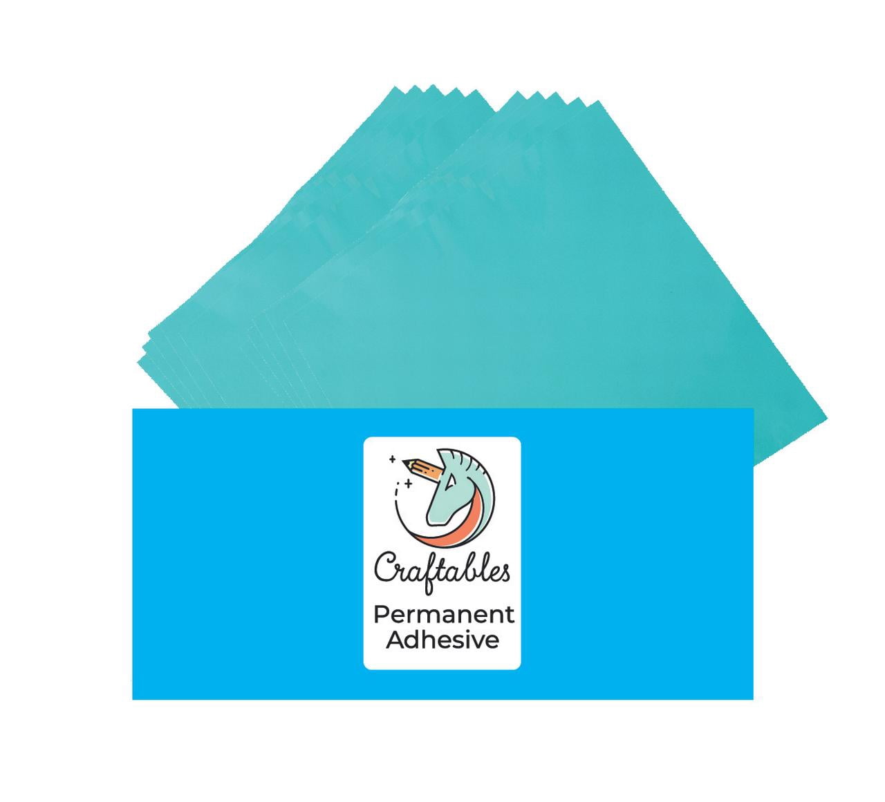 Craftables Robin Egg Blue Vinyl Sheets - Permanent, Adhesive, Glossy ...