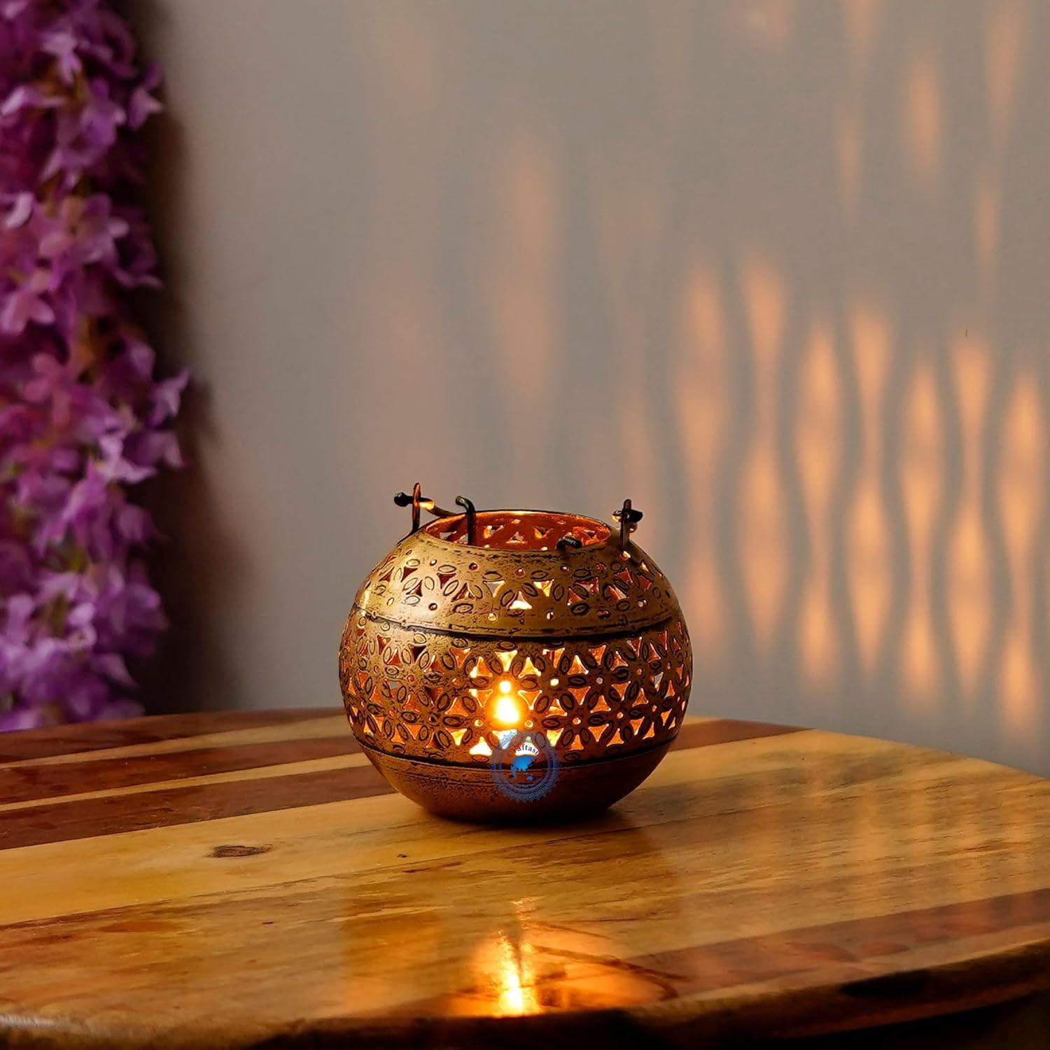 Craftasia Iron Lota Tealight Candle HolderDoop Stand Tea Light Candle ...