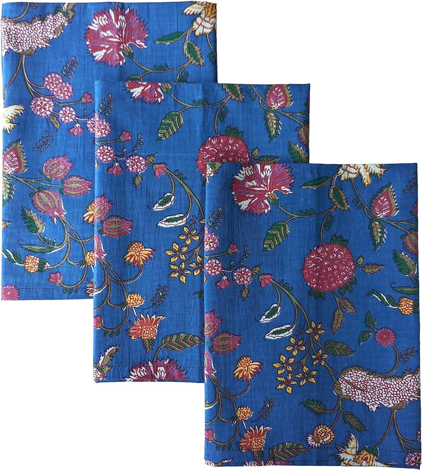 Craftbot 100% Cotton Decorative Kitchen Towels - Set of 3 Dishcloths ...