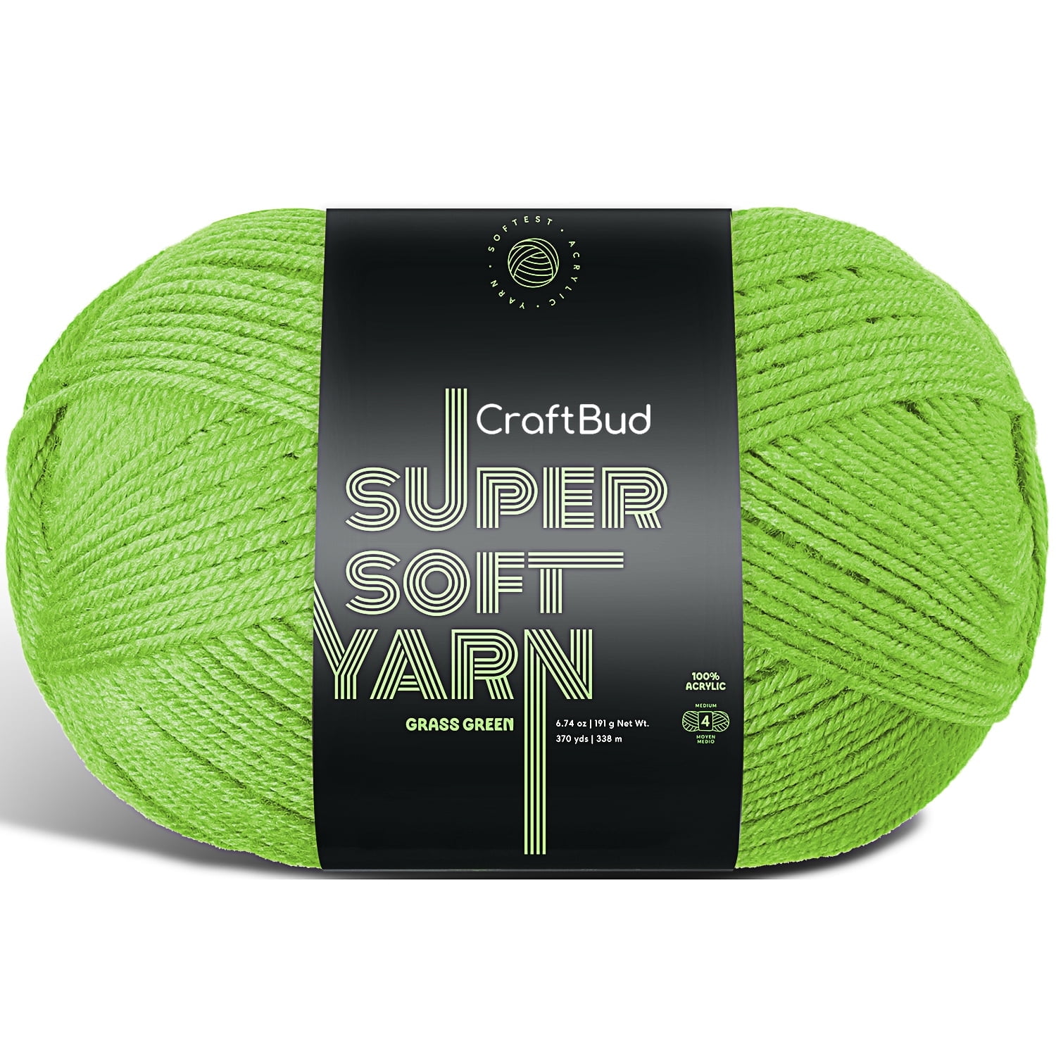 Craftbud Acrylic Yarn For Crocheting And Knitting, (370 Yards) Worsted ...
