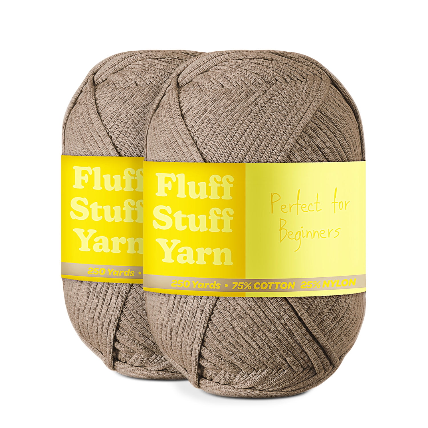 (2 pack) Craftbud Cotton Yarn For Crocheting And Knitting, (250 Yards ...