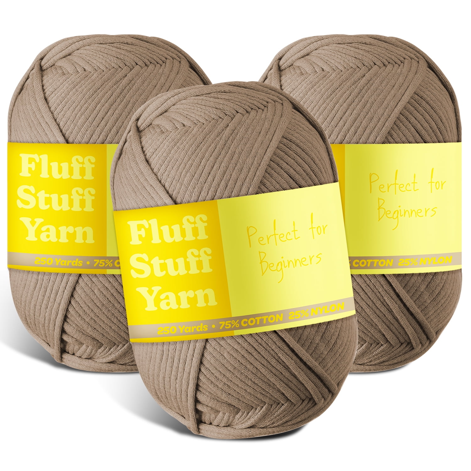 (3 pack) LammaLoe Cotton Yarn For Crocheting And Knitting, (250 Yards ...