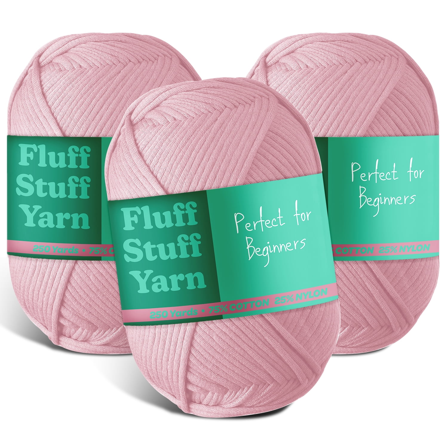 (1 pack) Craftbud Cotton Yarn For Crocheting And Knitting, (250 Yards ...