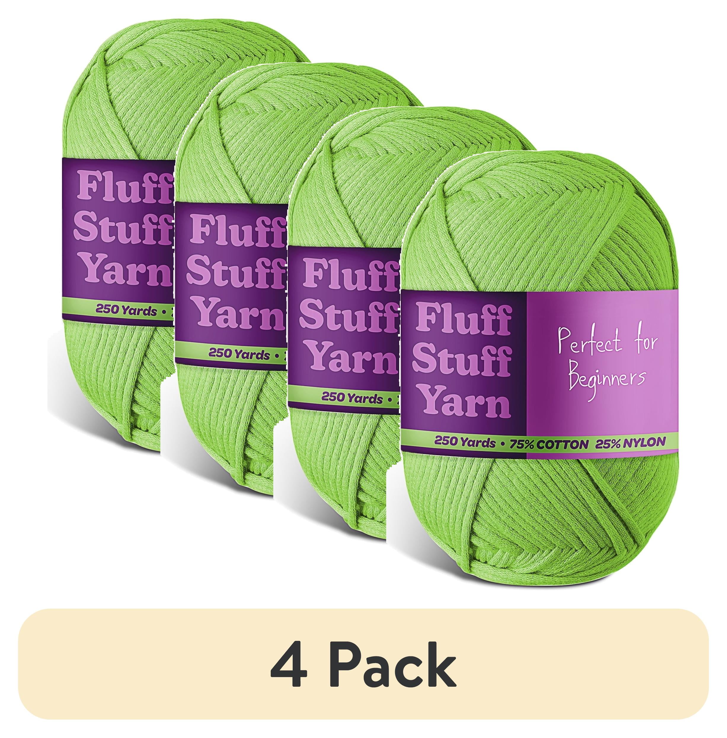 (4 pack) Craftbud Cotton Yarn For Crocheting And Knitting, (250 Yards ...