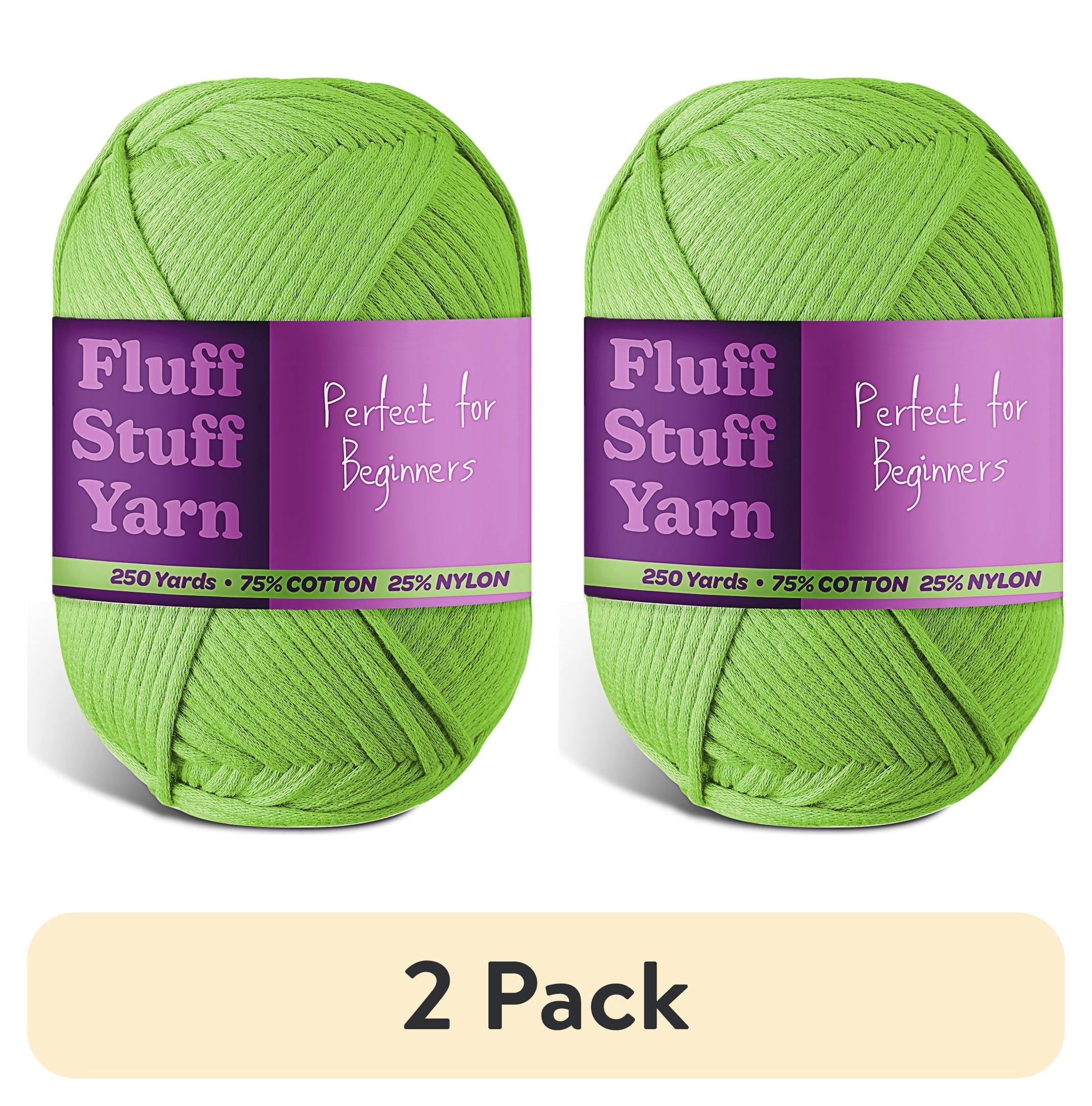 (2 pack) Craftbud Cotton Yarn For Crocheting And Knitting, (250 Yards ...