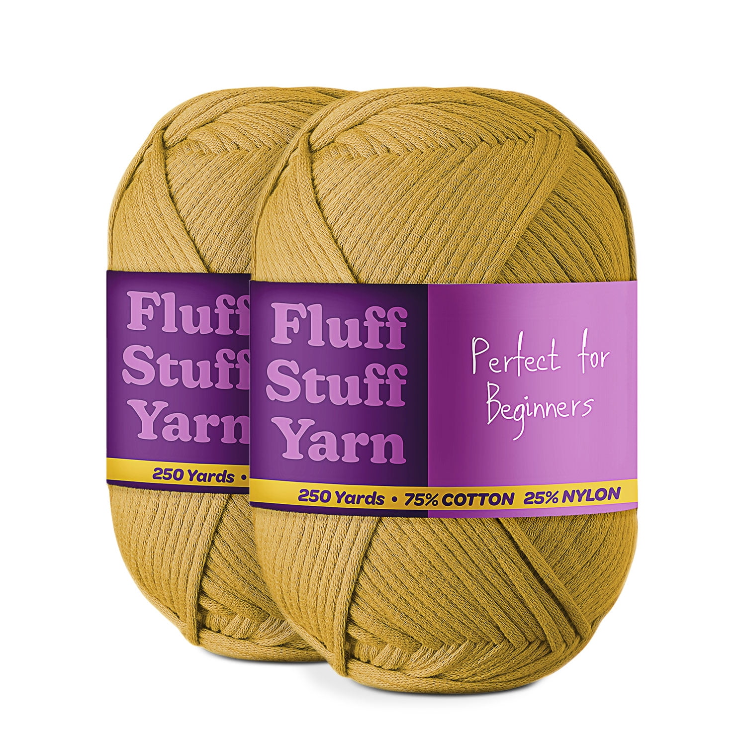 (2 pack) Craftbud Cotton Yarn For Crocheting And Knitting, (250 Yards ...