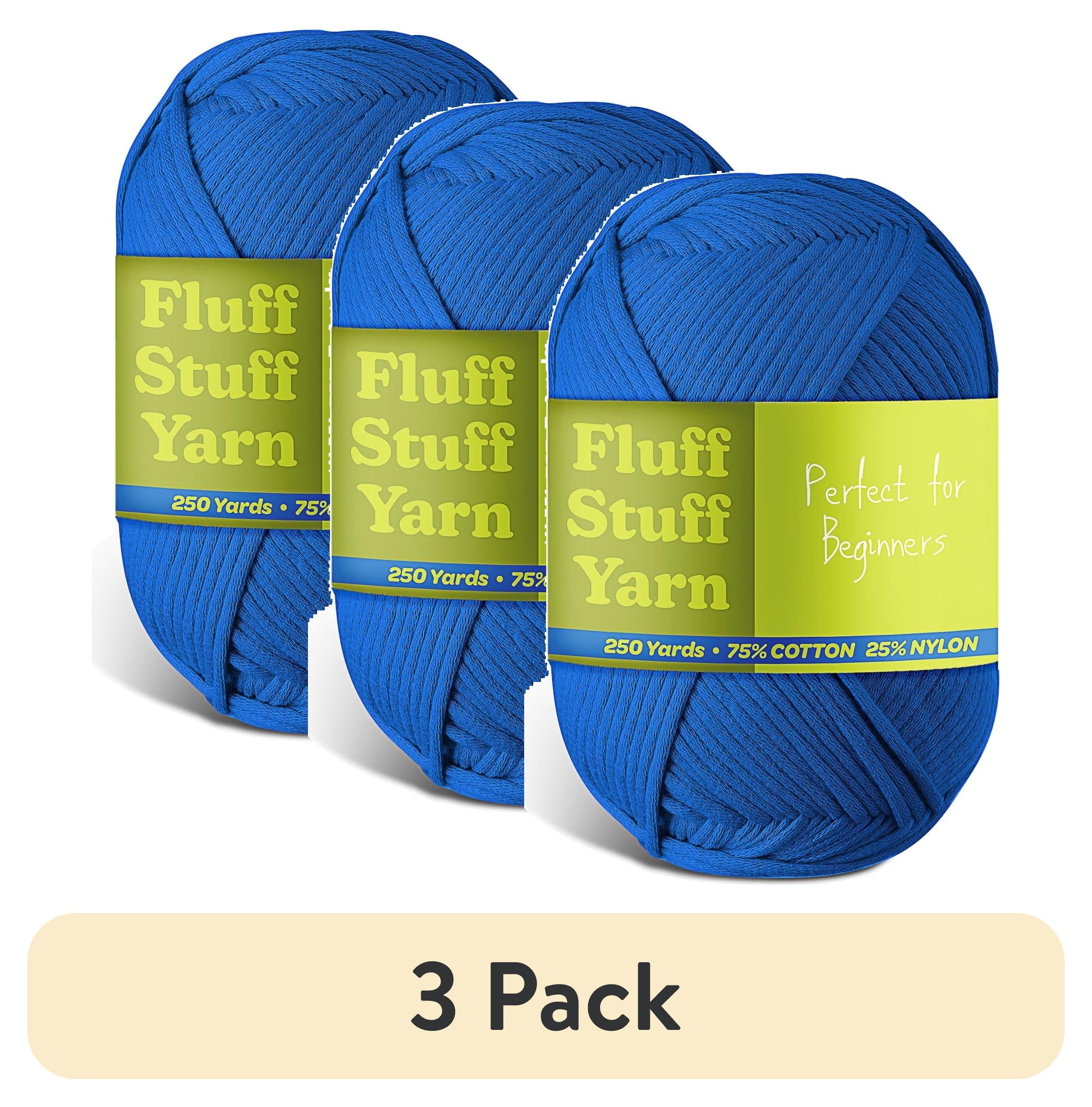 (3 pack) Craftbud Cotton Yarn For Crocheting And Knitting, (250 Yards ...