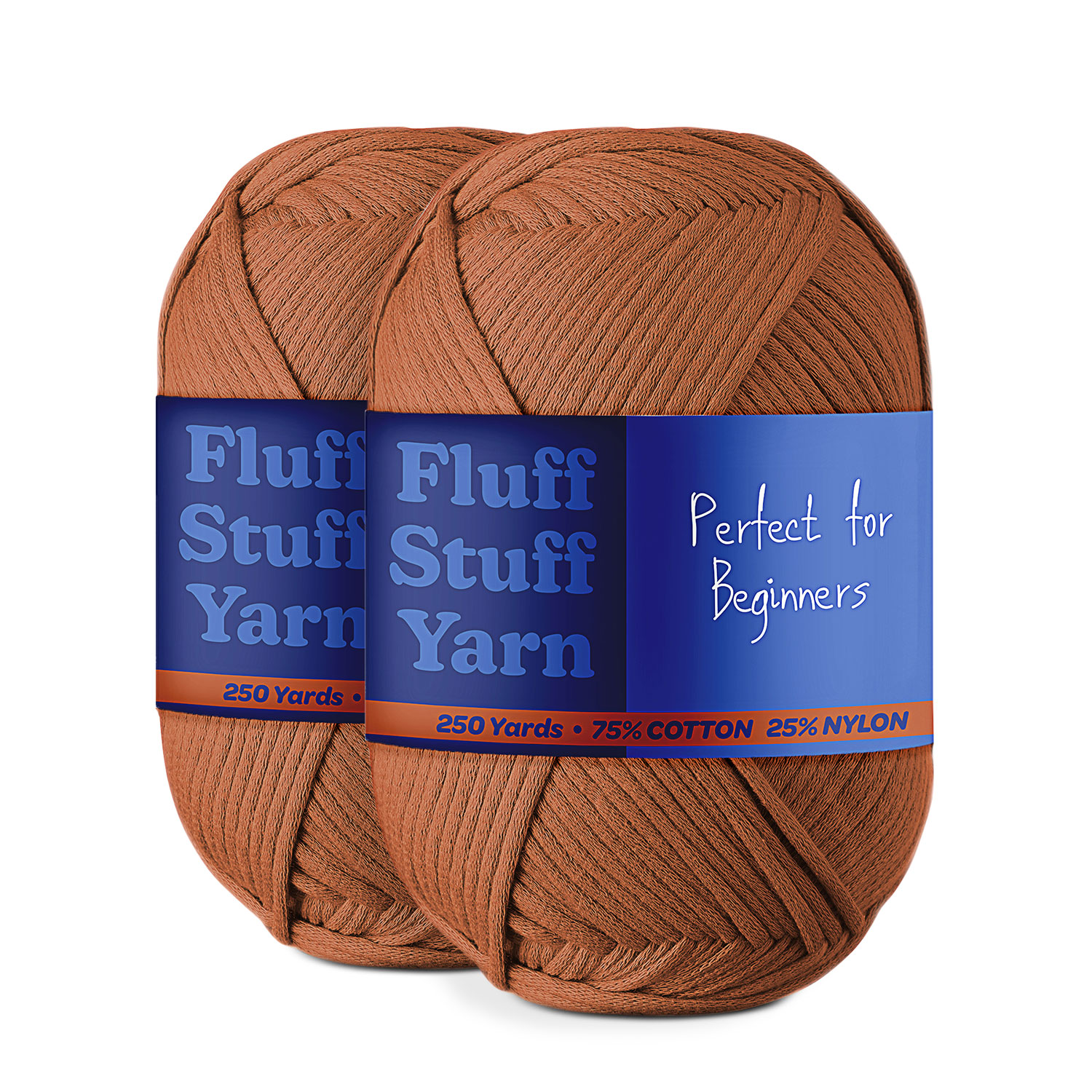 (2 pack) Craftbud Cotton Yarn For Crocheting And Knitting, (250 Yards ...