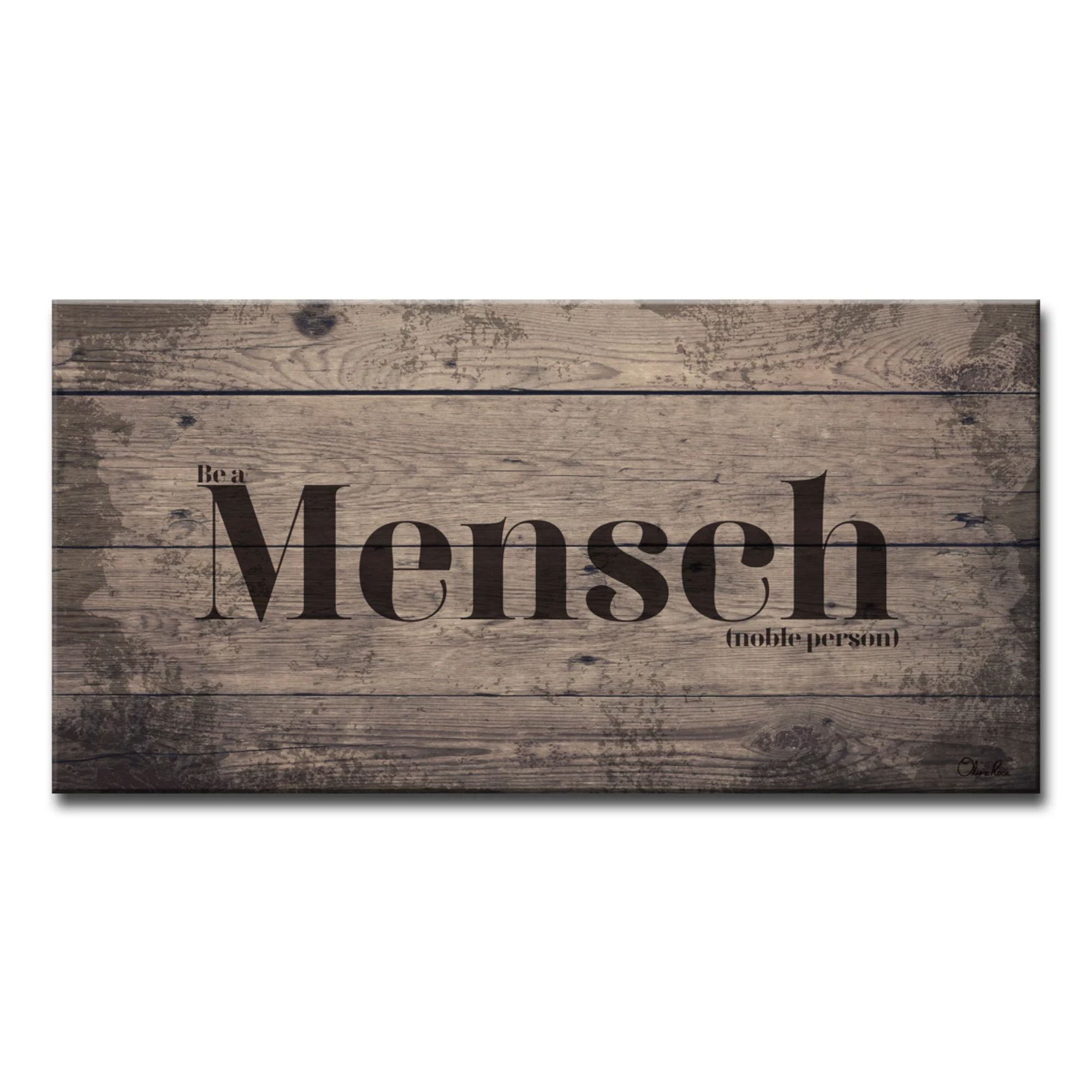 Crafted Creations Brown Mensch Hand-Crafted Rectangular Wall Art Decor ...